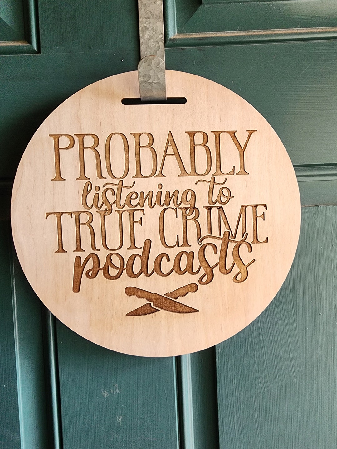 True Crime Podcast Front Door Sign - Etsy