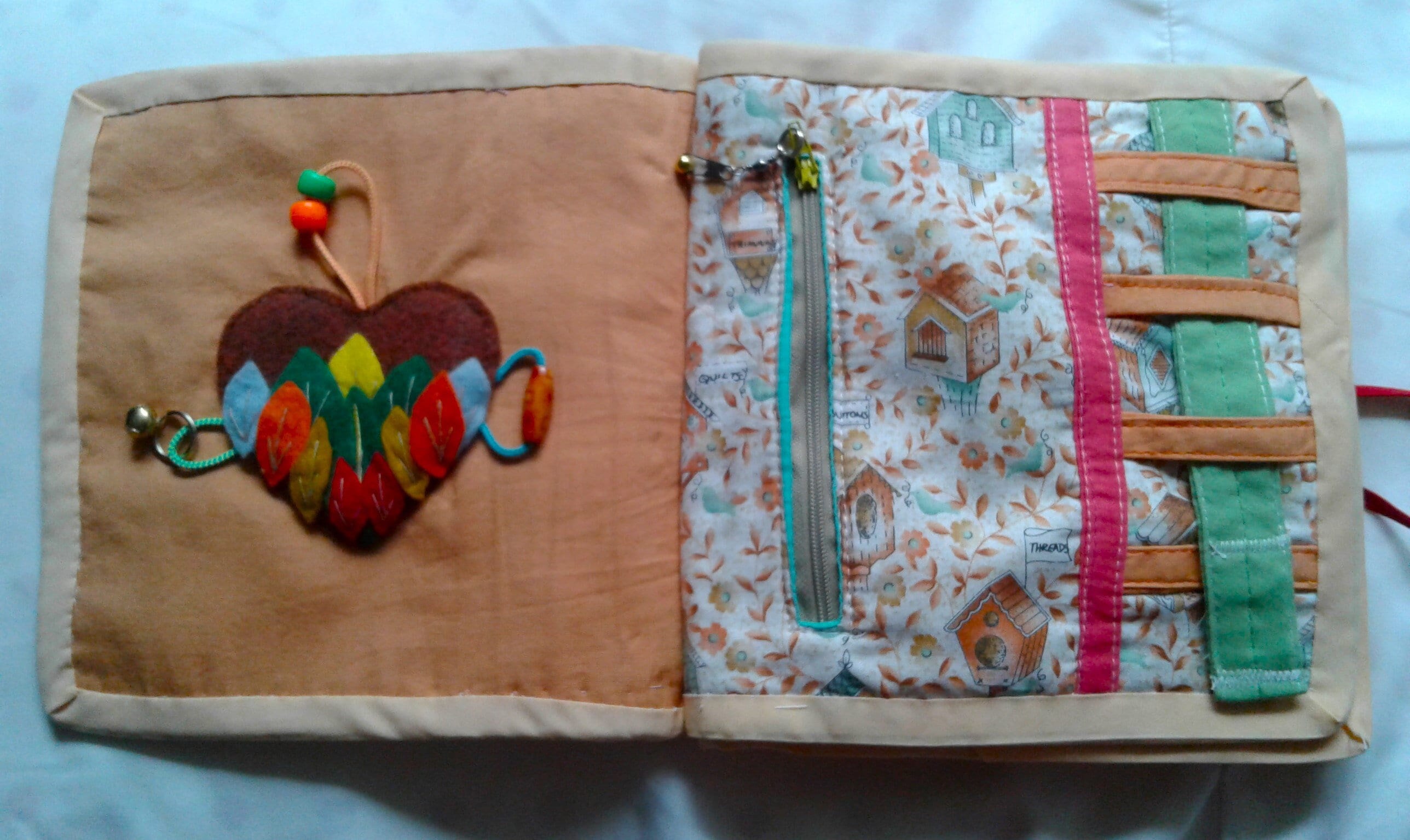 Fidget Book, Sensory/activity Book, Textile Activity Book - Etsy