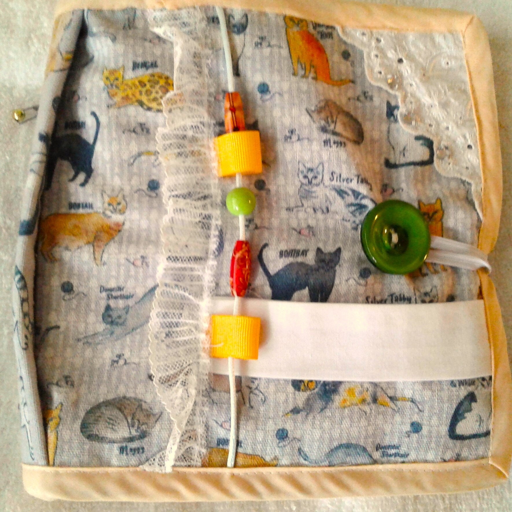 Fidget Book Sensory/activity Book Textile Activity Book - Etsy