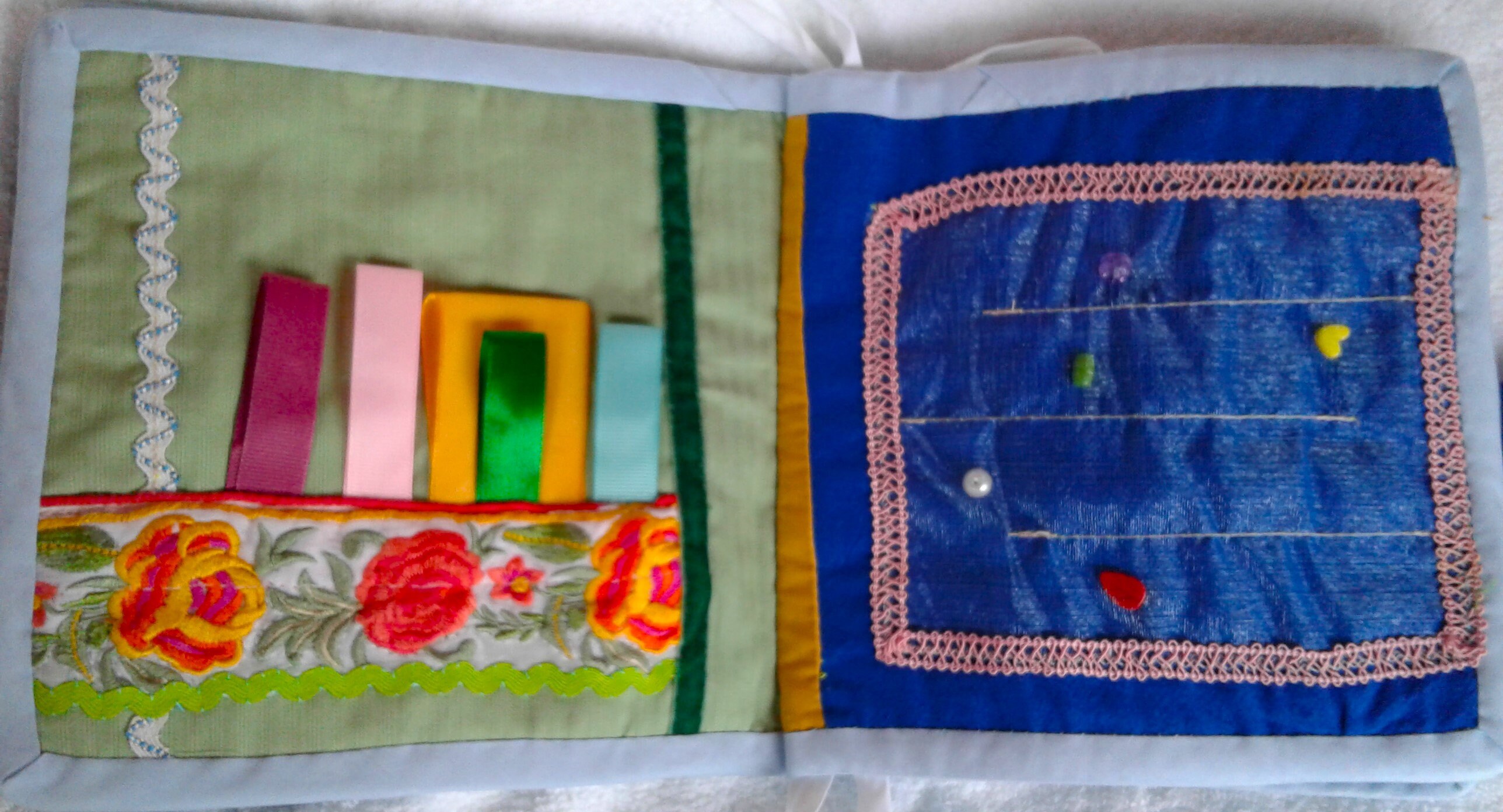 Fidget Book Sensory/activity Book Textile Activity Book - Etsy