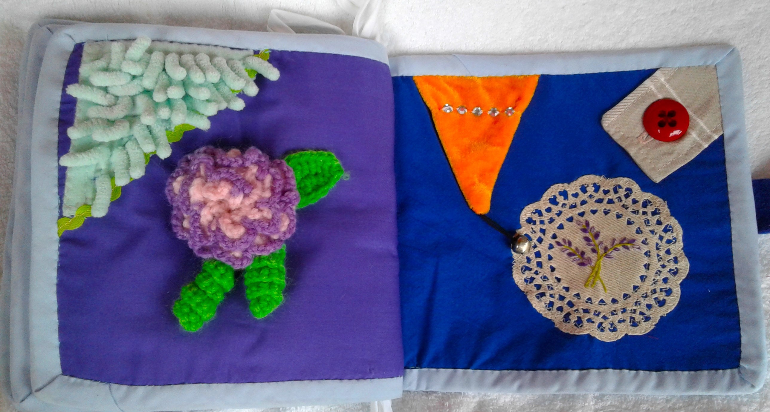 Fidget Book, Sensory/activity Book, Textile Activity Book - Etsy