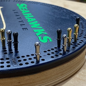 Cribbage Pins 3 Player Set Steel and Aluminum Painted Black and ...