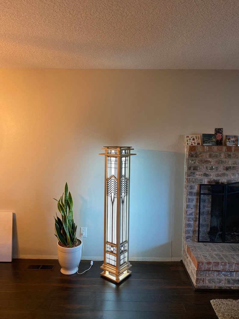 Tree of Life Frank Lloyd Wright Inspired Tower/floor Lamp - Etsy