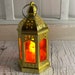 Red Hanging Sanctuary Lamp: Gold Accent, Battery Candle - Etsy
