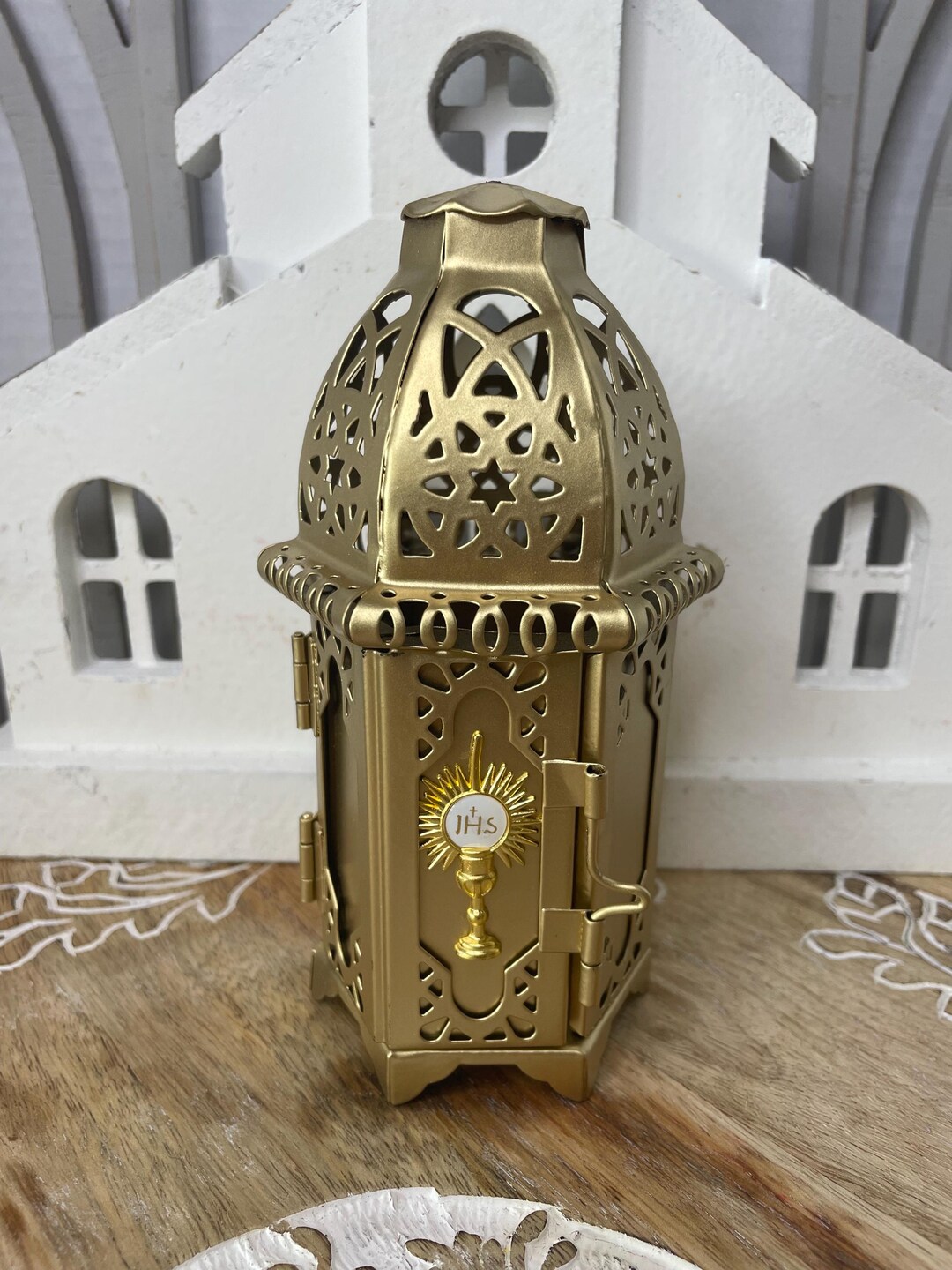 Model Miniature Tabernacle, Desk Shrine , Gift , Adoration, PYX Holder ...