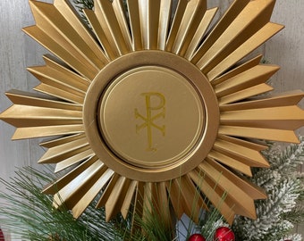 Monstrance Christmas Tree Topper , Eucharist , First Communion , Advent ...