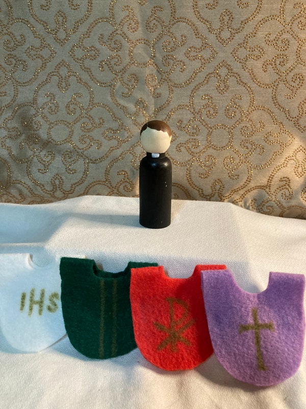 Plain Reversible Catholic Altar Cloth 30x20cm 11.8x7.9inches Double ...