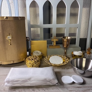 Gold Mass Kit and Tabernacle SET for Atrium, CGS, Religious Education ...