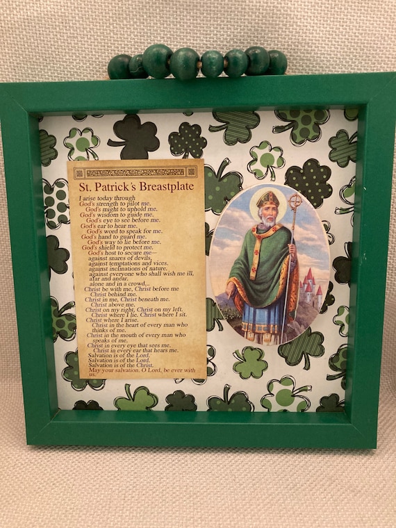 Saint Patrick Breastplate of St. Patrick Prayer Wall Hanging | Etsy