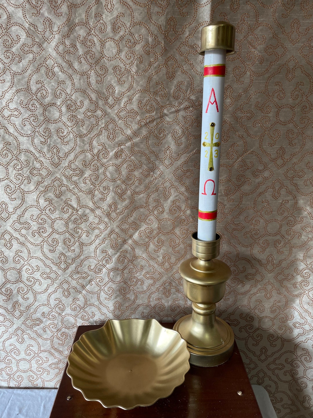 Model Paschal Candle Easter Baptism Baptismal Candle Catechesis of the ...