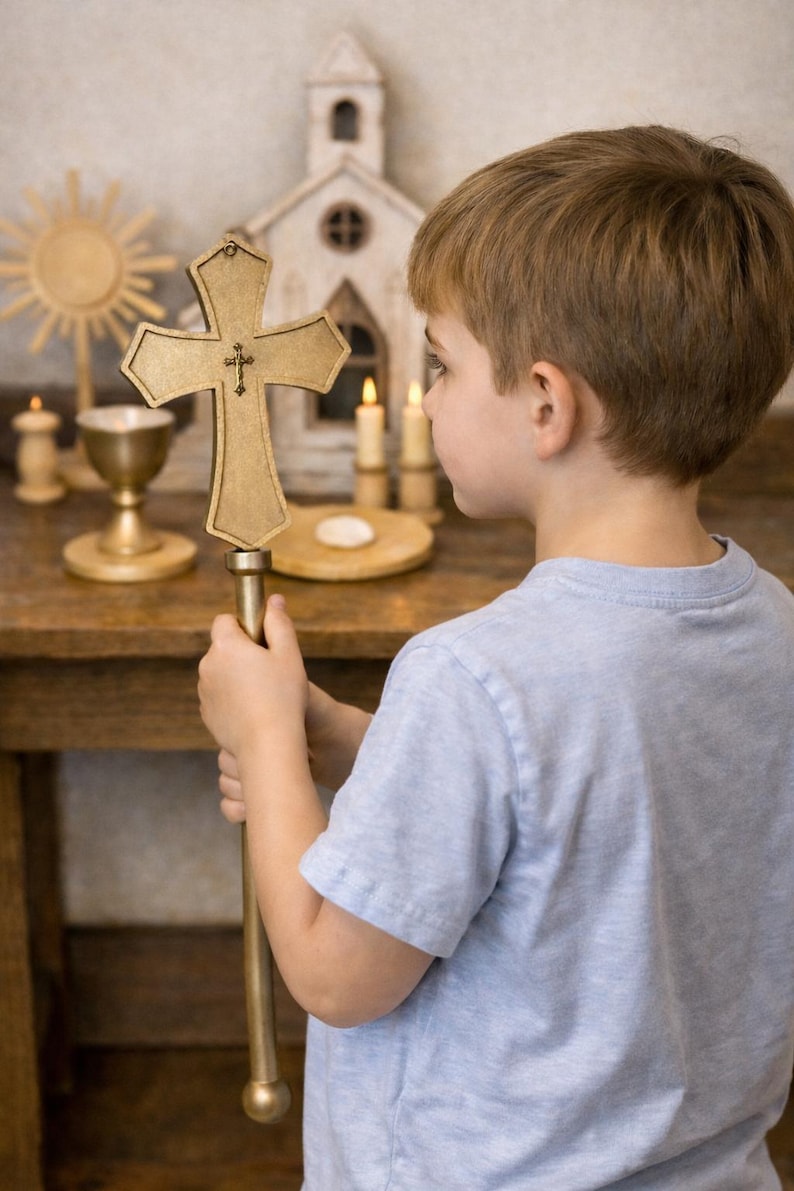 Children’s Processional Cross for Catholic Mass Play | Montessori ...