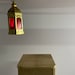 Red Hanging Sanctuary Lamp: Gold Accent, Battery Candle - Etsy