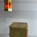 Red Hanging Sanctuary Lamp: Gold Accent, Battery Candle - Etsy