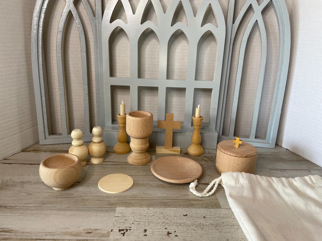 Montessori Complete Natural WOOD Mass Kit Mass Set CGS Catechesis of ...