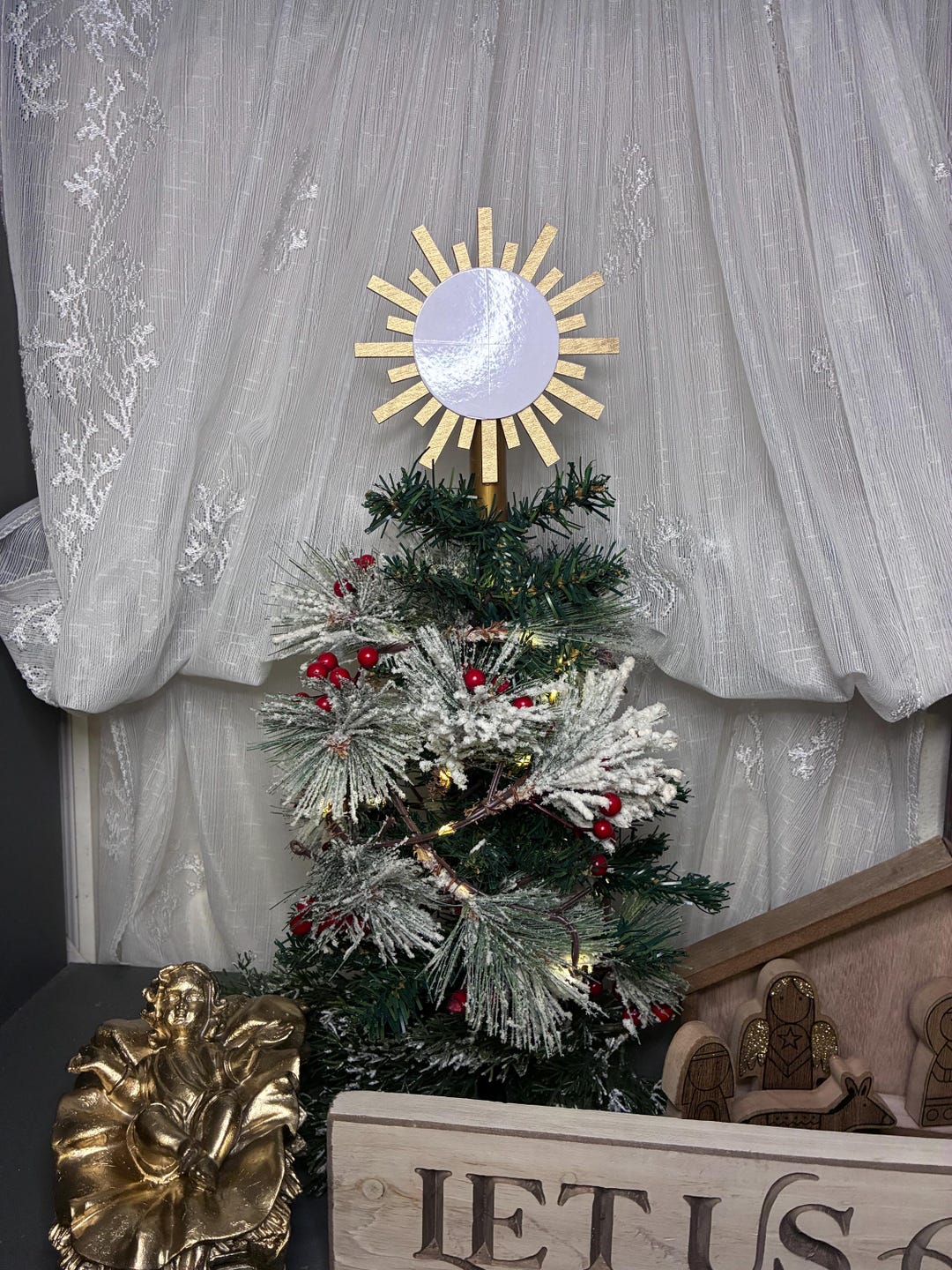 Monstrance Tree Topper for Small Mini Trees Advent , Christmas ...