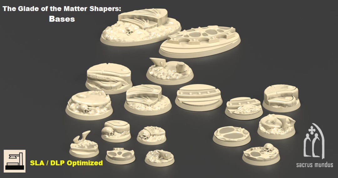 STL - the Glade of the Matter Shapers Bases. 3d Printing Designs. Eldar ...