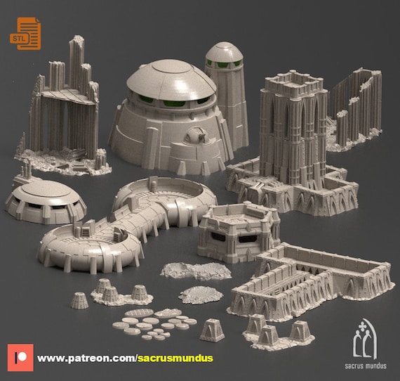 STL The War Zone. 3d Printing Designs Bundle. Gothic and - Etsy España