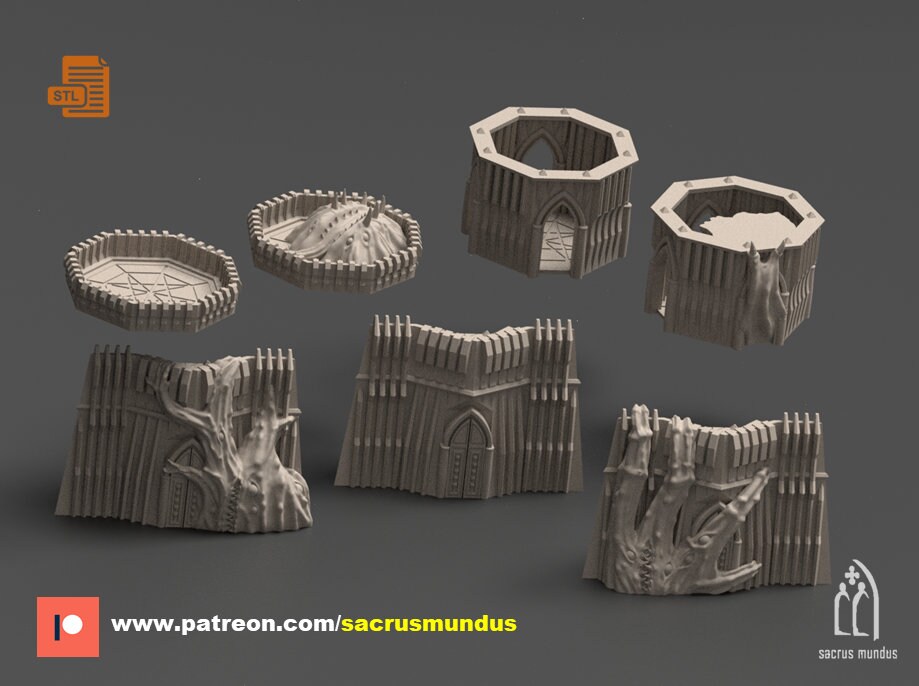 STL the Daemonic Vortex. 3d Printing Designs Bundle. Chaos / - Etsy Canada