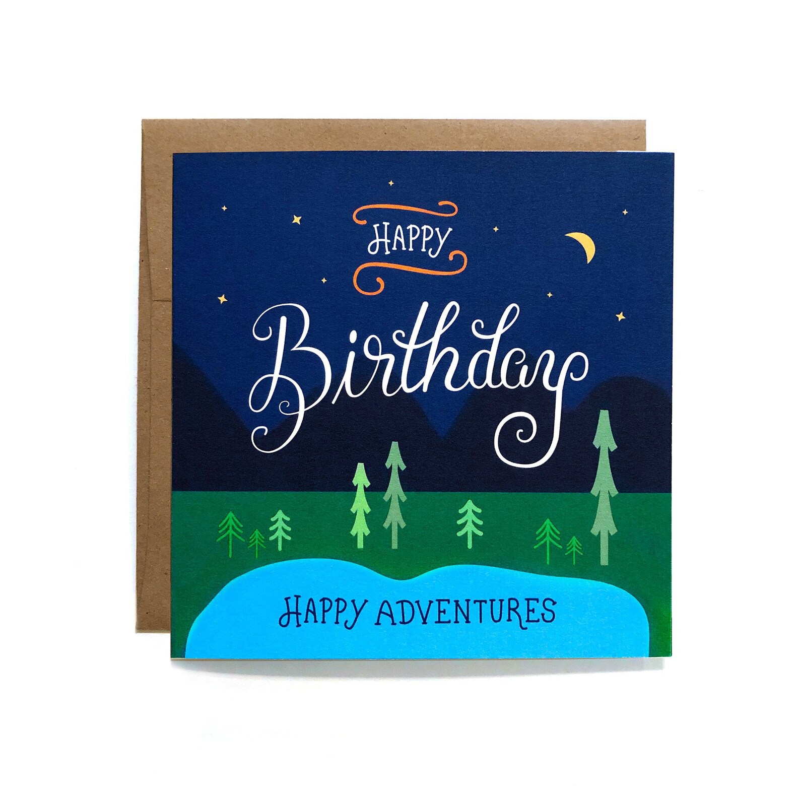 Happy Birthday Card - Outdoor Birthday Card - Nature Birthday Adventure ...