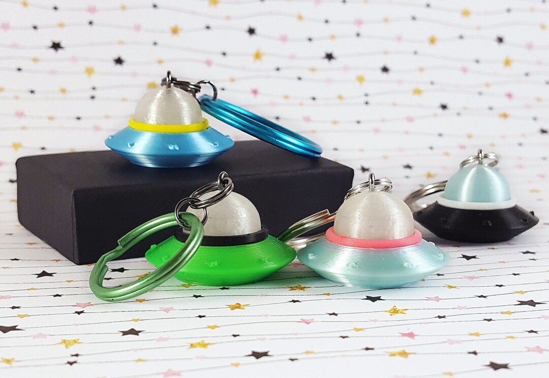 UFO Keychain Small Size Multiple Colors - Etsy