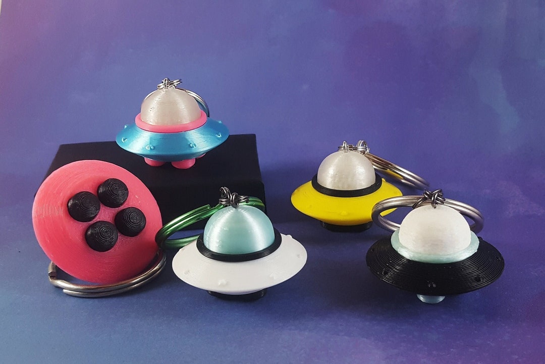 UFO Keychain - Medium Size, With Legs - Multiple Colors! - Etsy
