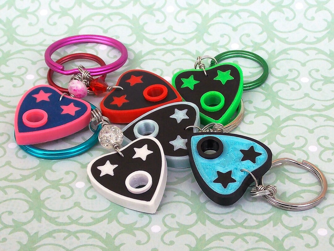 Planchette Keychain Star Design Customizable - Etsy