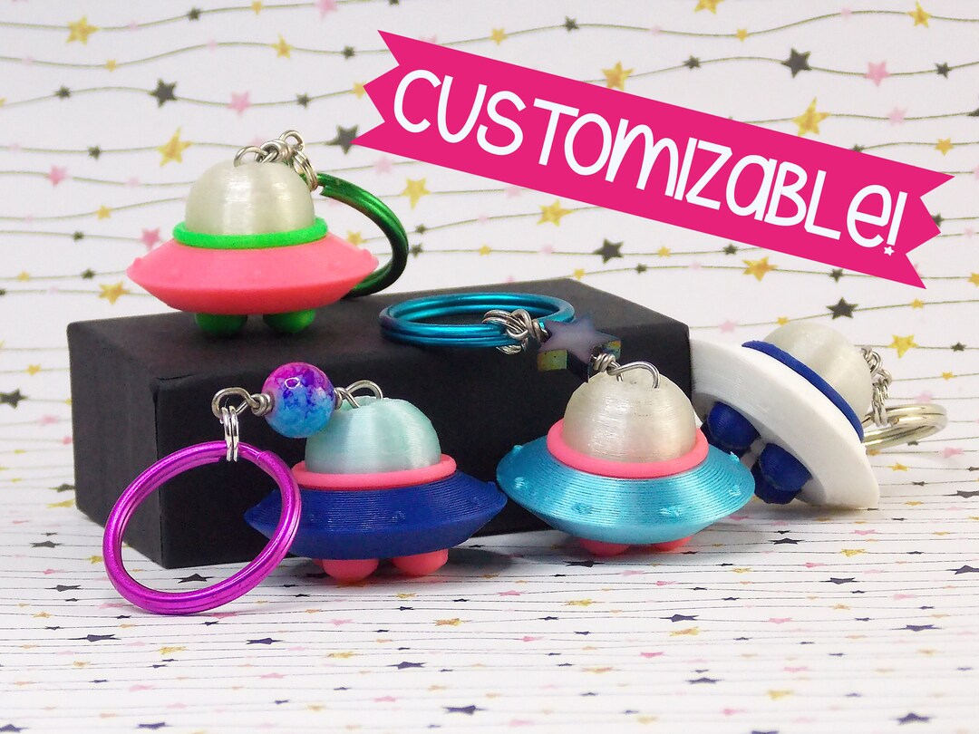 UFO Keychain Small Size, With Legs Multiple Colors - Etsy