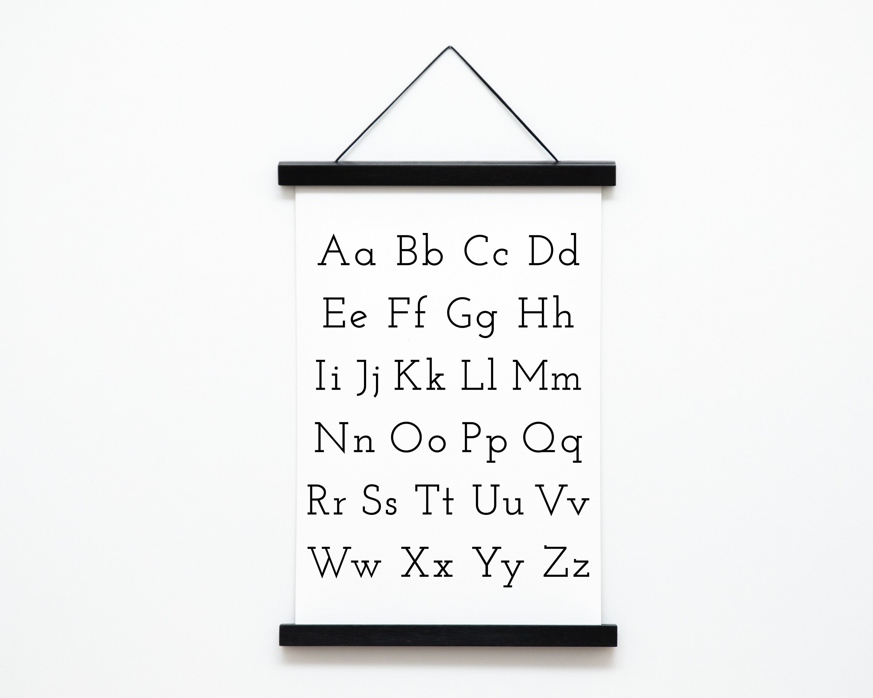 Alphabet Print Framed Alphabet Wall Hanging Alphabet Canvas - Etsy.de