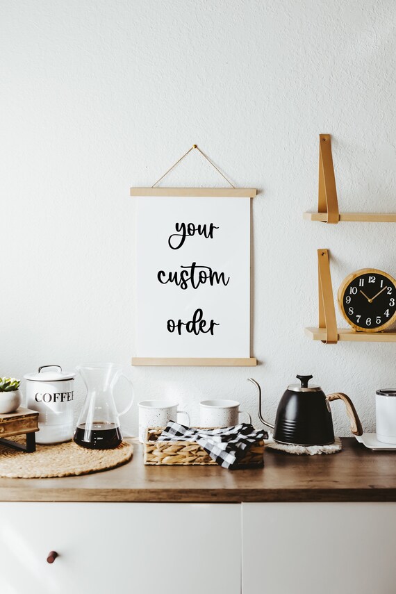 Custom Canvas Sign Canvas Wall Art Custom Hanging Canvas | Etsy