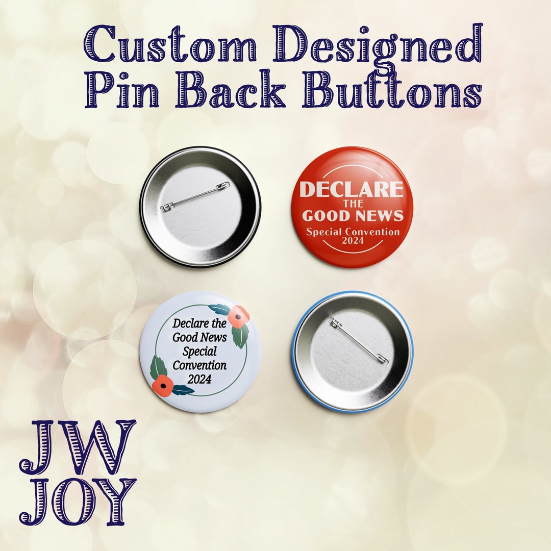 Custom Designed, Personalized Pinback Buttons - Custom Designed for You ...