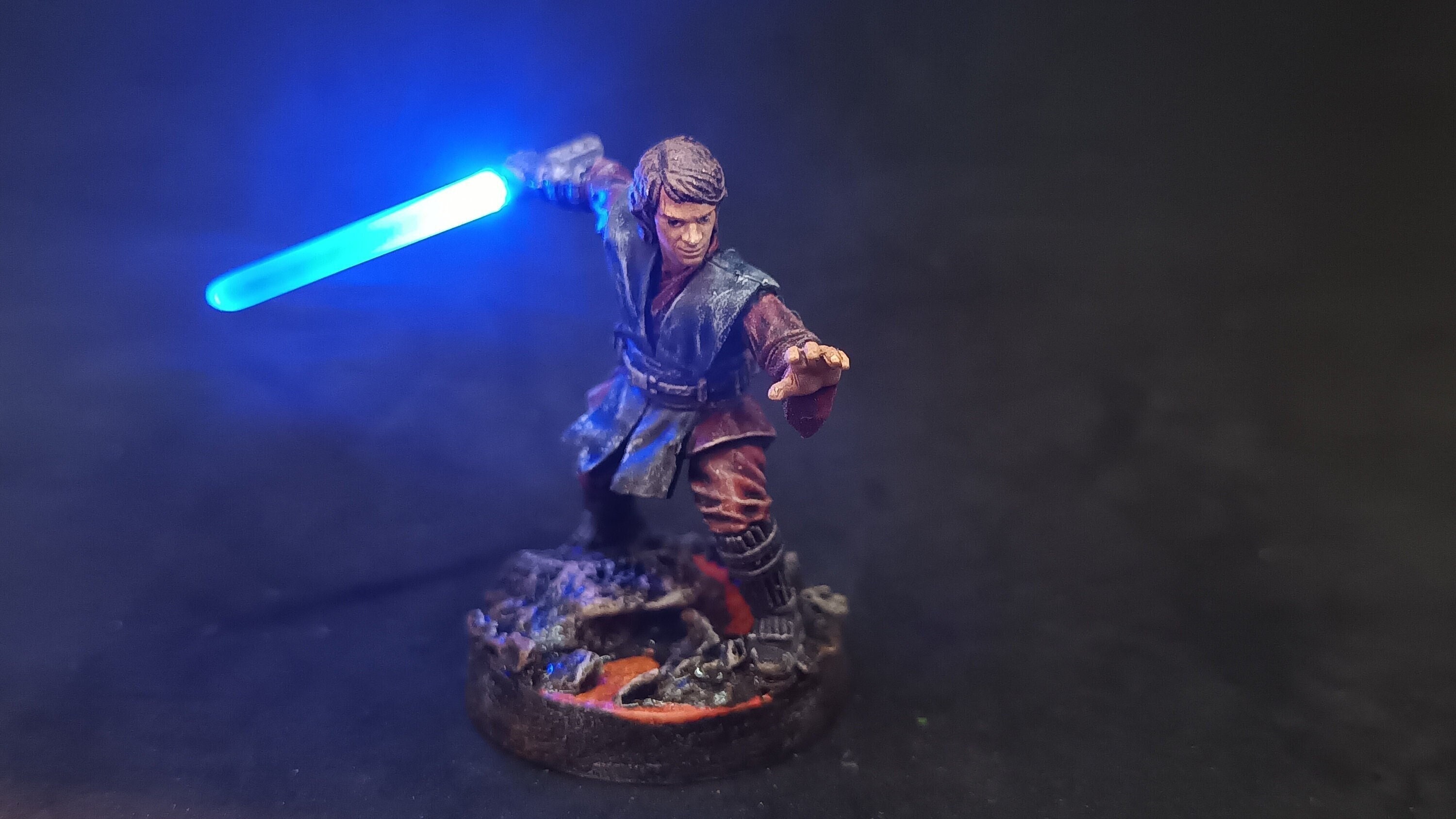 LED Star Wars Tabletop Lightsaber Figures - Etsy