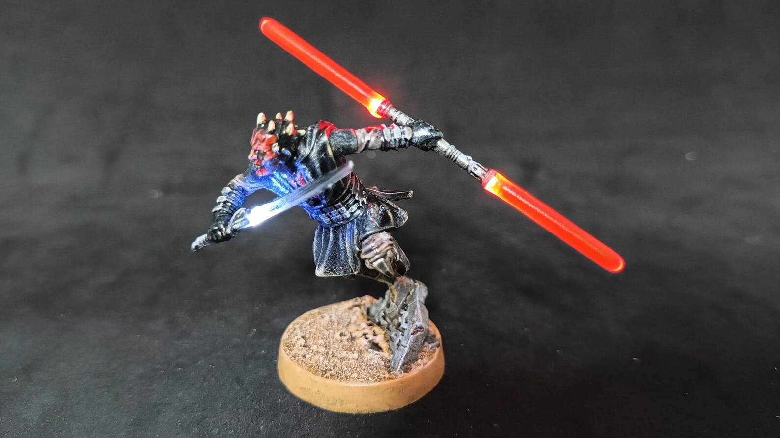 LED Star Wars Tabletop Lightsaber Figures - Etsy