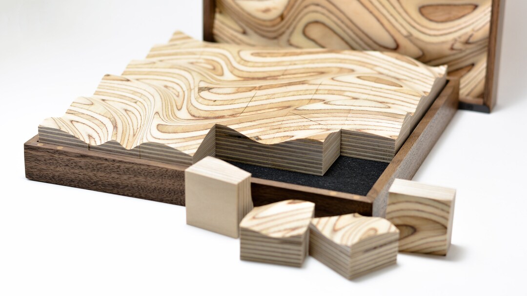 Strata 36.01 Sculptural Wood Puzzle - Etsy