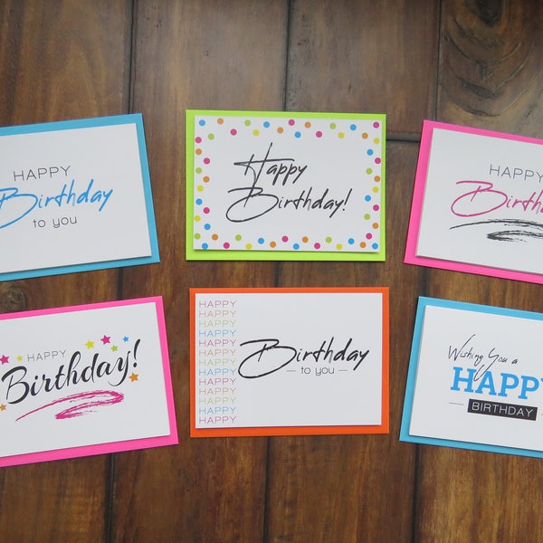 Birthday Card Set - Etsy
