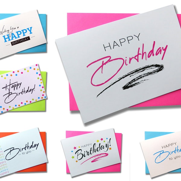 Bulk Birthday Cards - Etsy