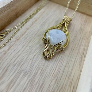 Flashy Rainbow Moonstone Necklace - Etsy