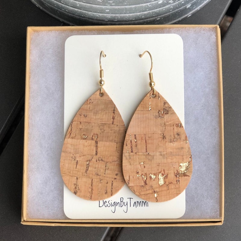 Cork With Metallic Red - Etsy