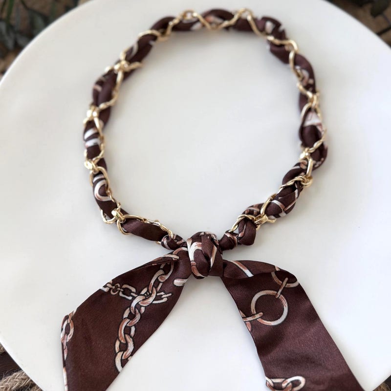 Chain Scarf - Etsy