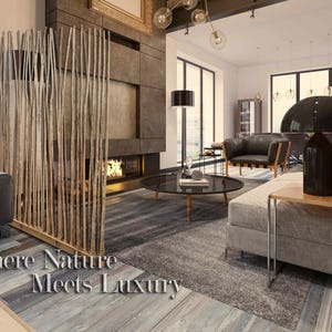 Japanese Style Tree Branches Room Divider for Rustic Home Decor - Etsy ...