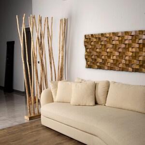 Rustic Wooden Room Divider Sustainable Elegance for Modern Homes - Etsy