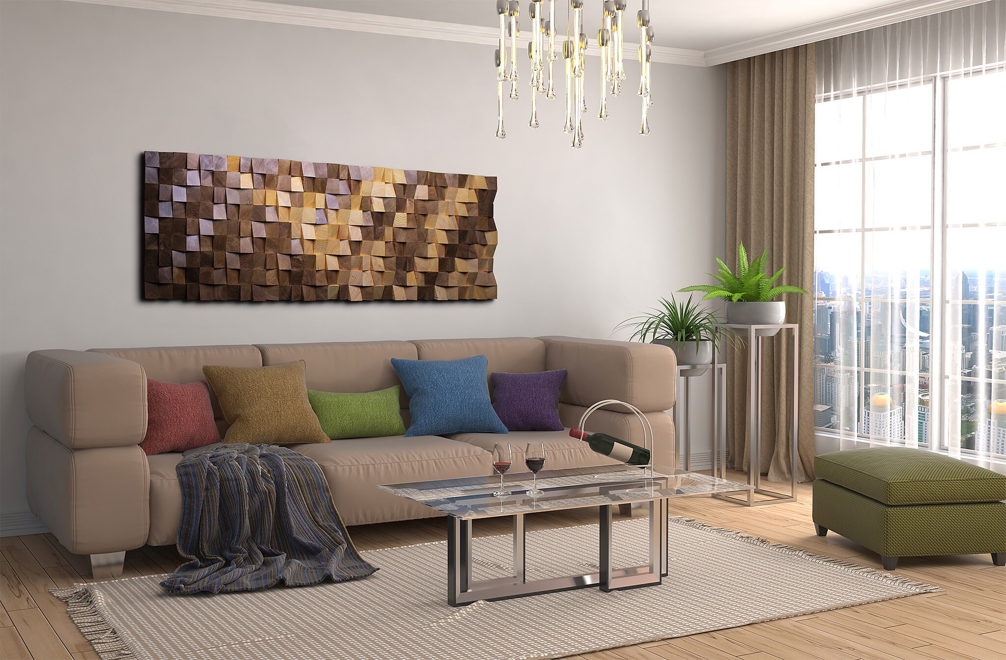 Modern Wall Art for Living Room | Etsy