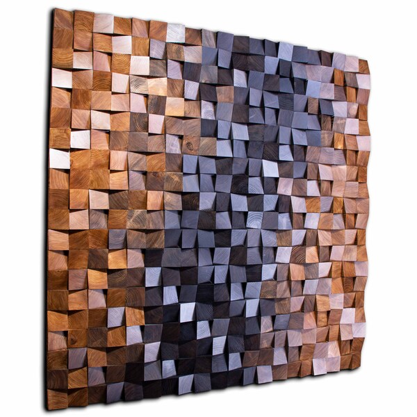 Wood Squares Wall Art - Etsy