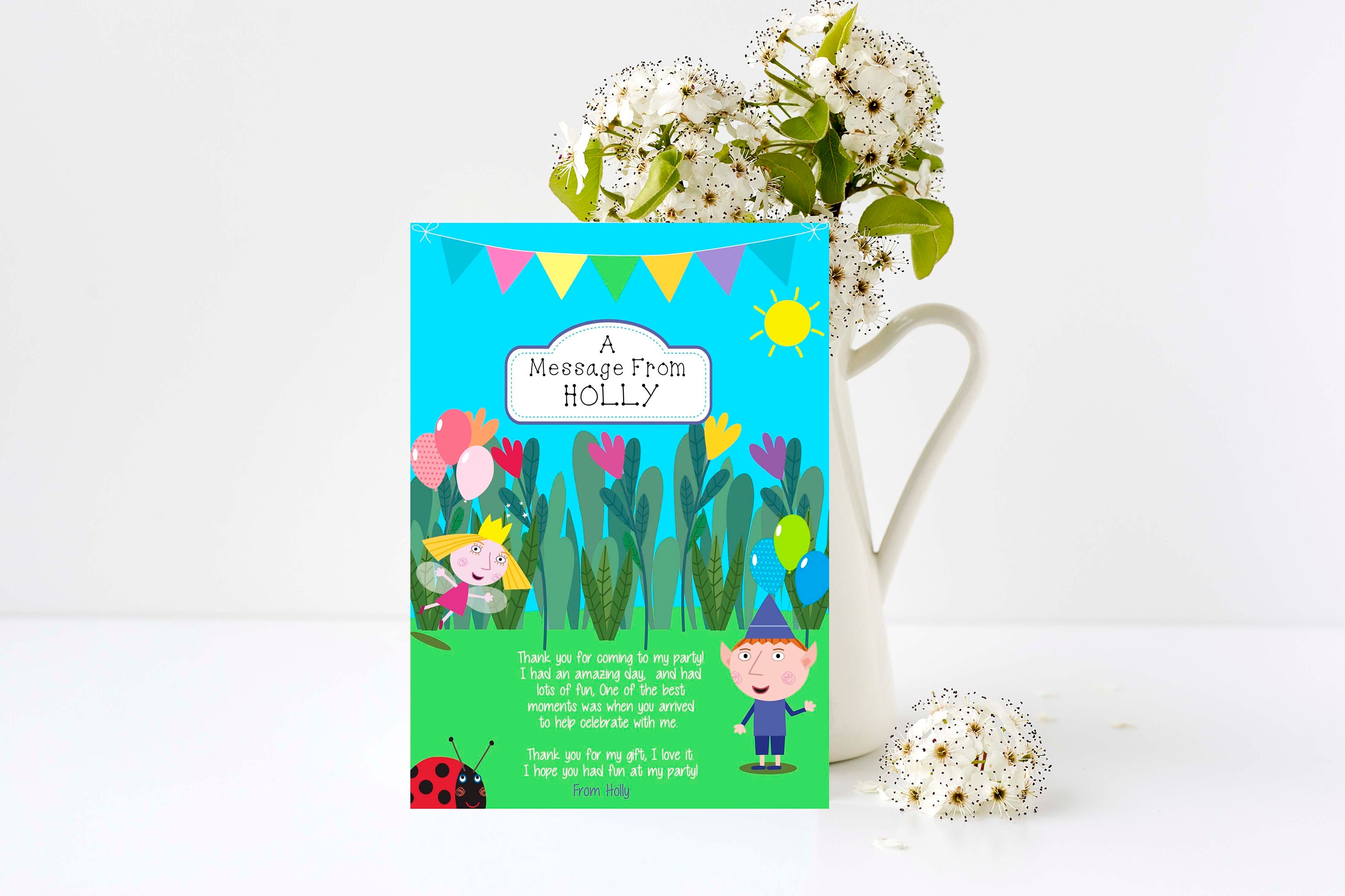 Ben and Holly's Little Kingdom Birthday Invitation Thank - Etsy UK