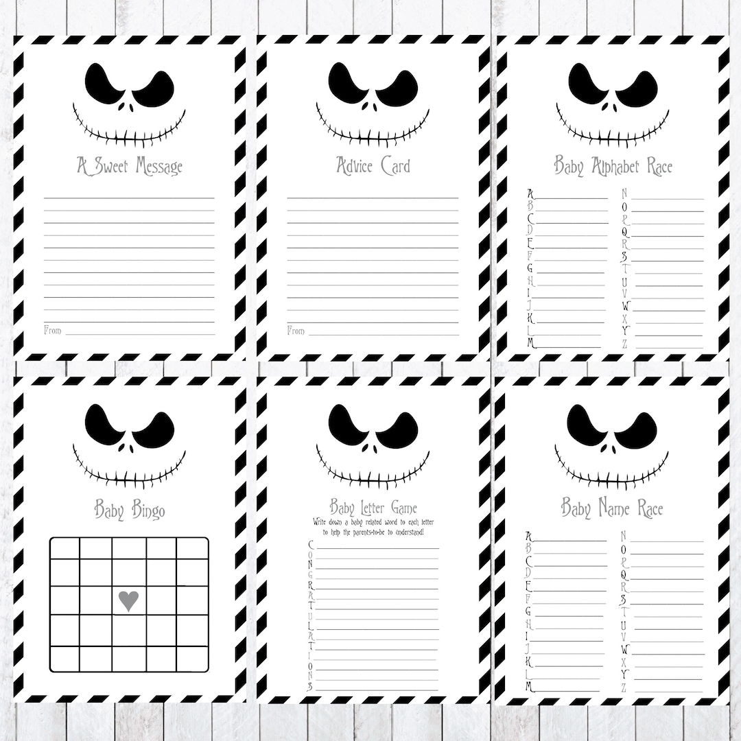 Nightmare Before Christmas Baby Shower Games Instant Download Etsy nightmare-before-christmas-baby-shower-games-instant-download-etsy