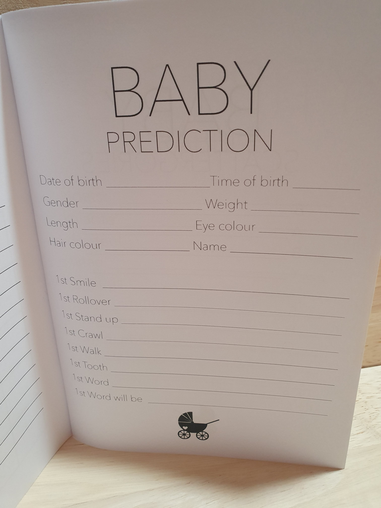 Baby Shower Game Book Cover at Minnie Wilkin blog