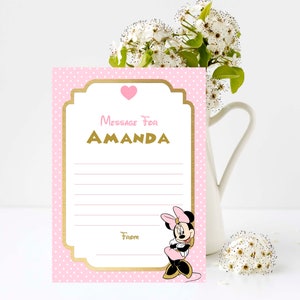 Minnie Mouse Time Capsule Sign and Cards, 1st Birthday ,8x10 Print, 4x6 ...