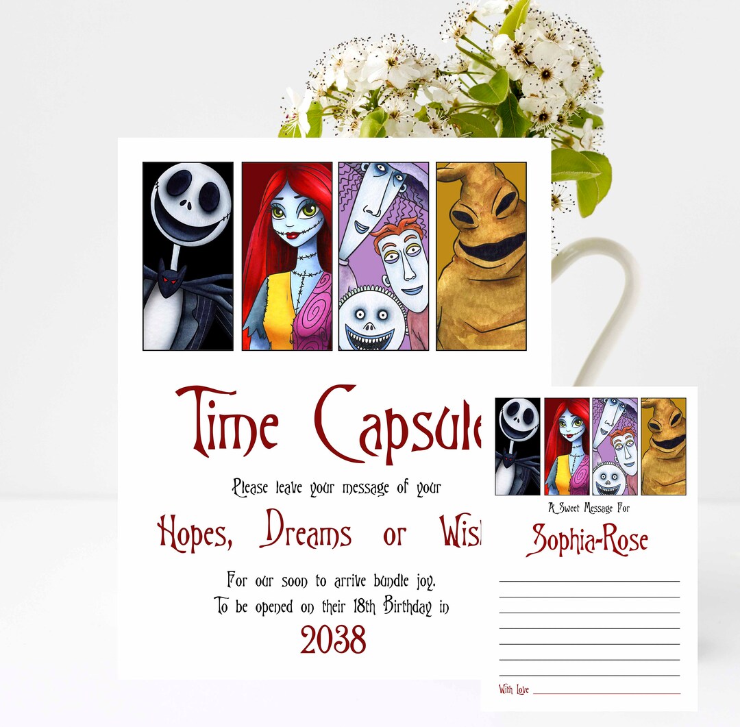 Nightmare Before Christmas Time Capsule, Personalise and Print Your Own ...