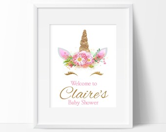 Unicorn Baby Shower - Etsy