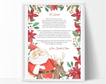 Letter From Santa Edit and Print Your Own Letter. | Etsy