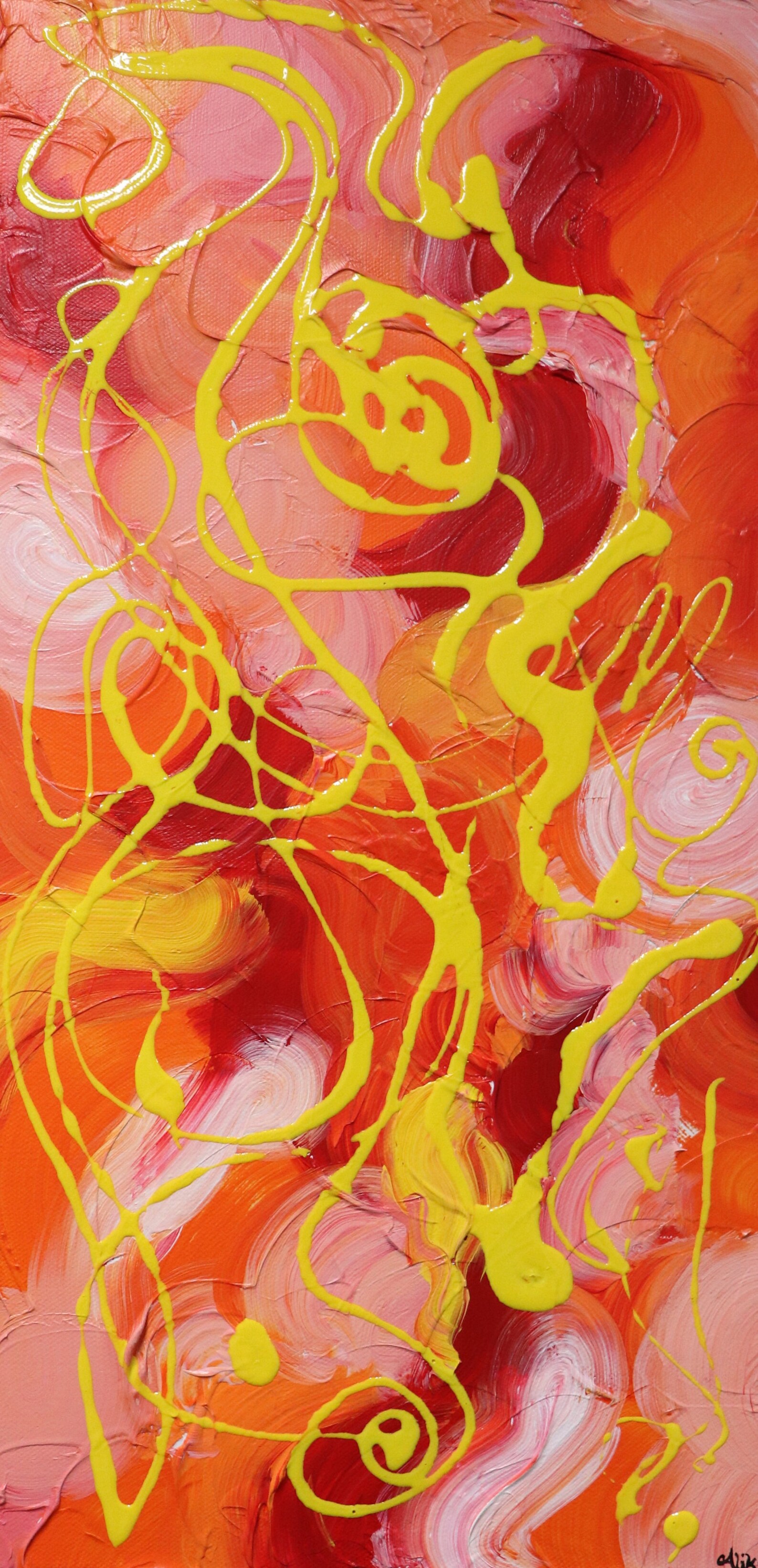 5 Perfect abstract painting red orange yellow You Can Save It Without A ...